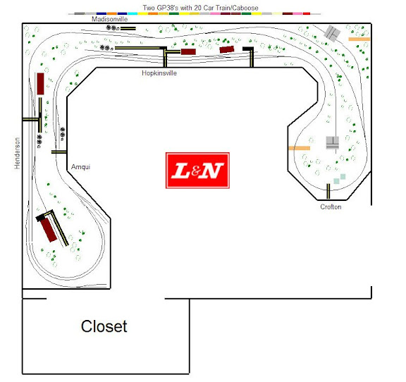 Track Plan for L&N Fans! | TrainBoard.com - The Internet's Original